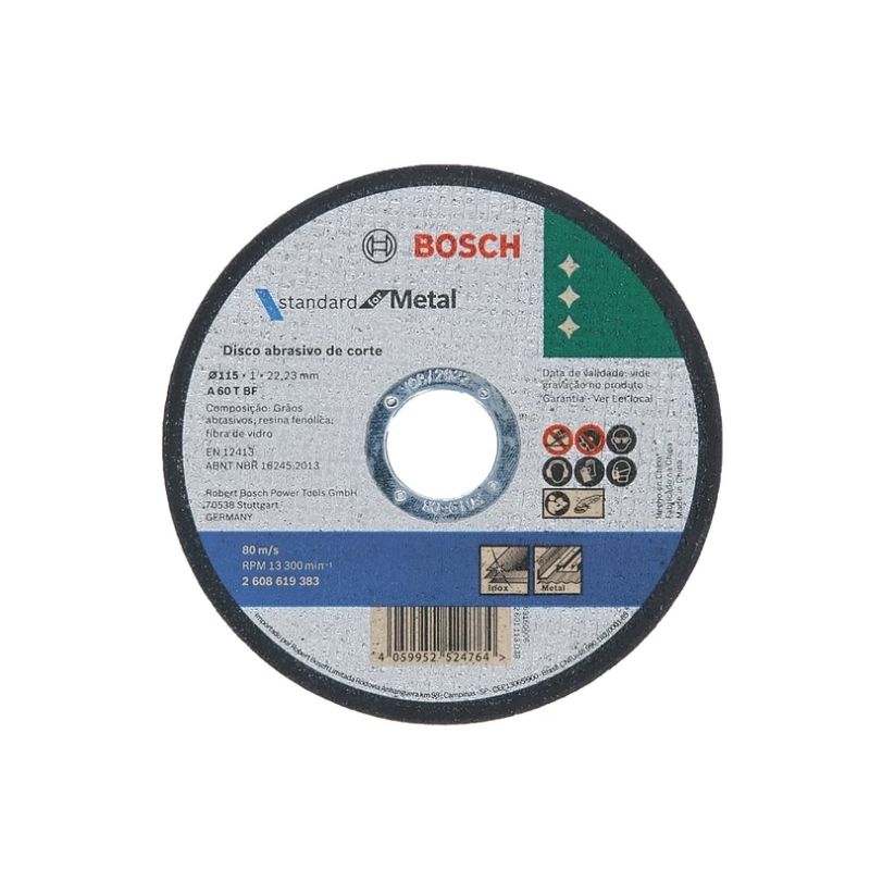 Disco De Corte Metal 4 1 2 1mm Pack 50 Un Bosch Copertool Ltda